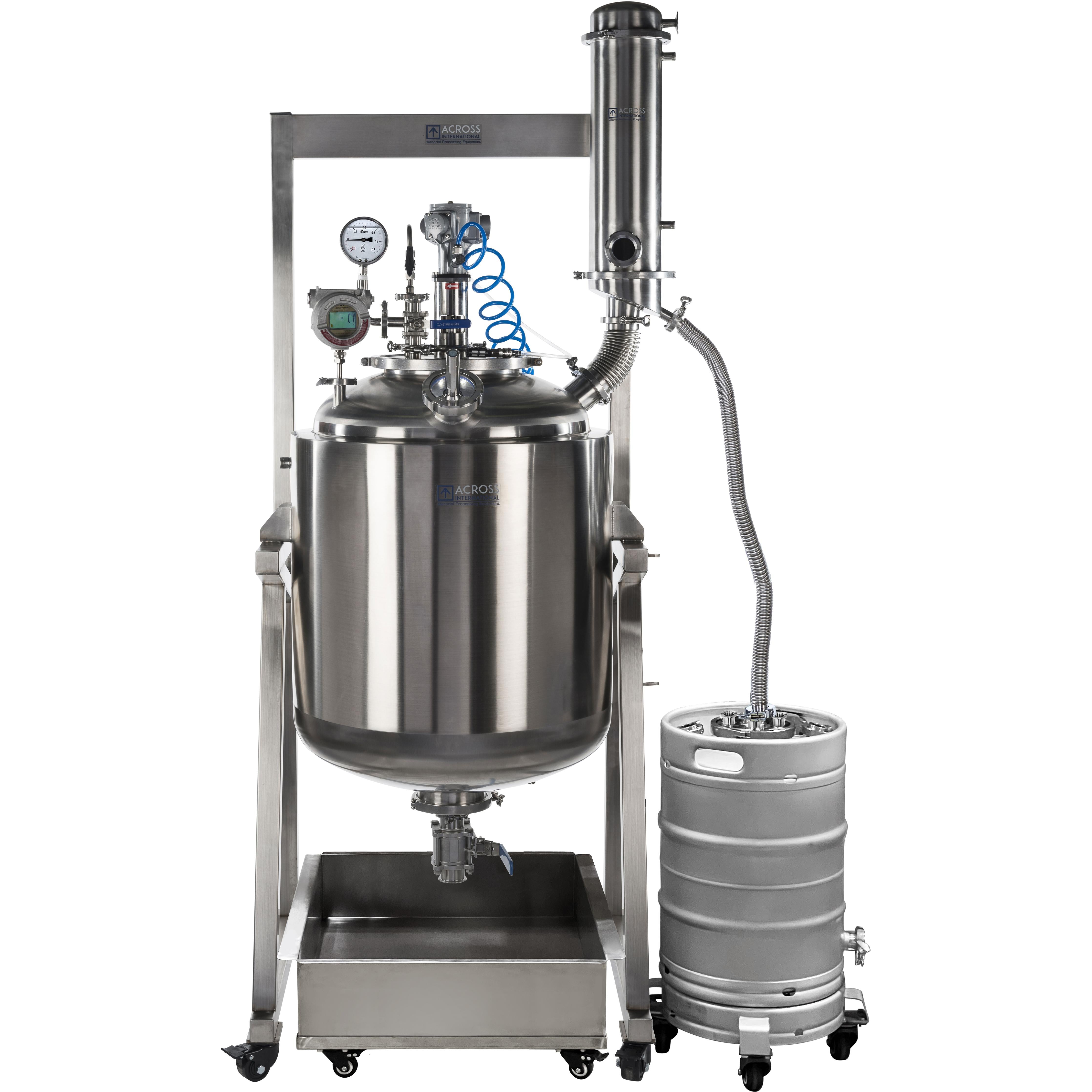 Ai 200L Dual-Jacketed, 316L-Grade Stainless Steel Reactor