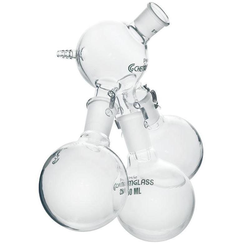 Distillation Receivers, Three, 45° Apart