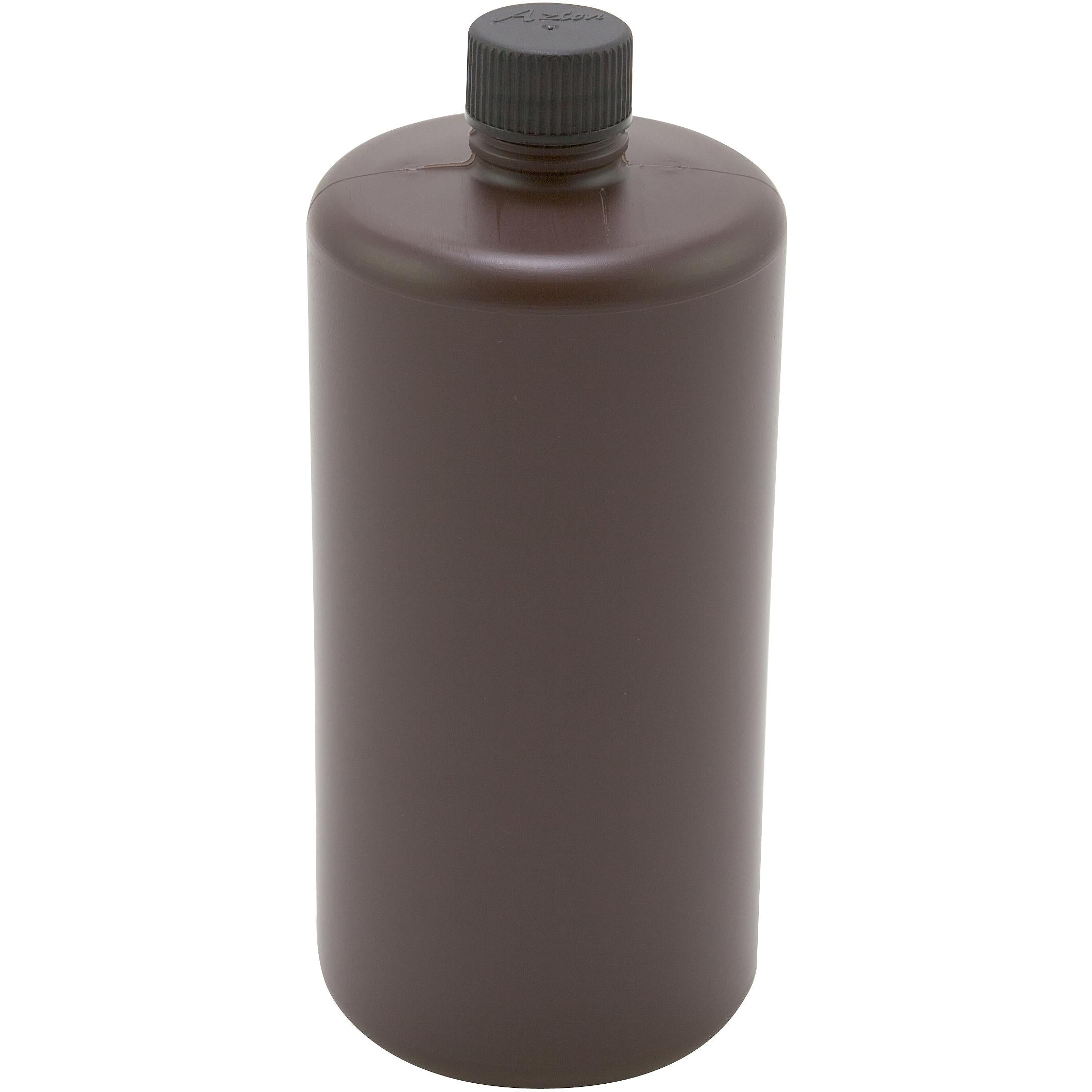 Azlon Narrow-Mouth Laboratory Bottles, Amber, HDPE