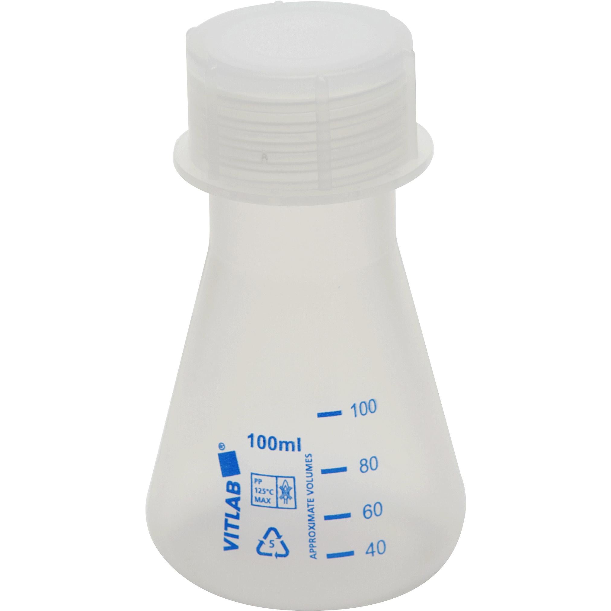 Erlenmeyer Flasks with Screw Closure, PP