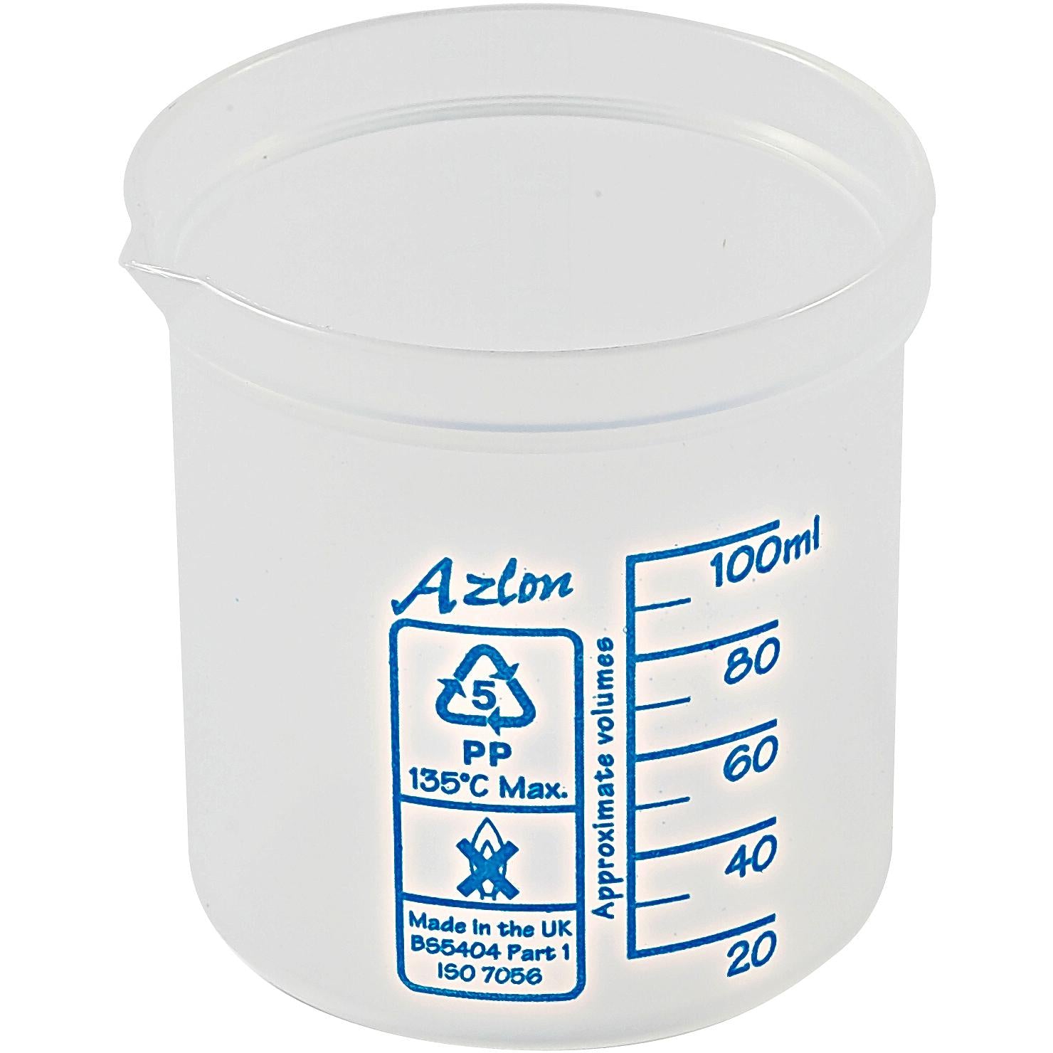 Azlon Square Ratio Beakers, PP/PMP