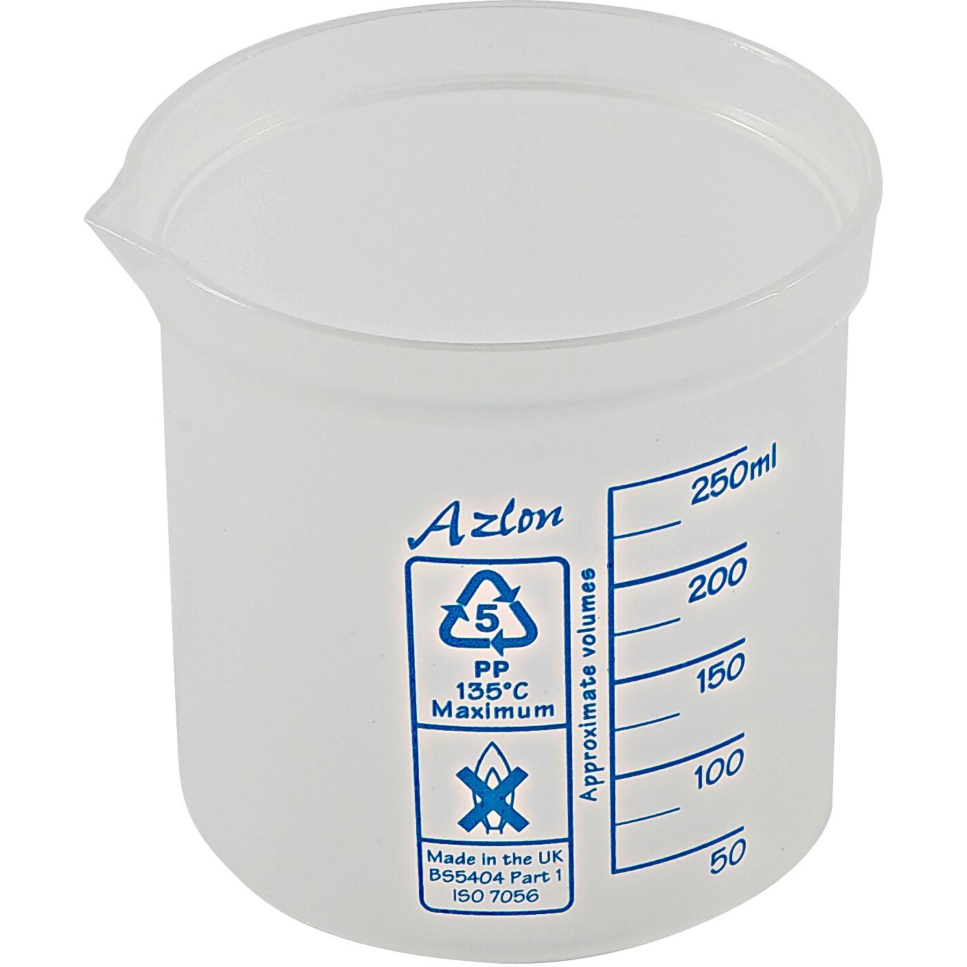 Azlon Square Ratio Beakers, PP/PMP
