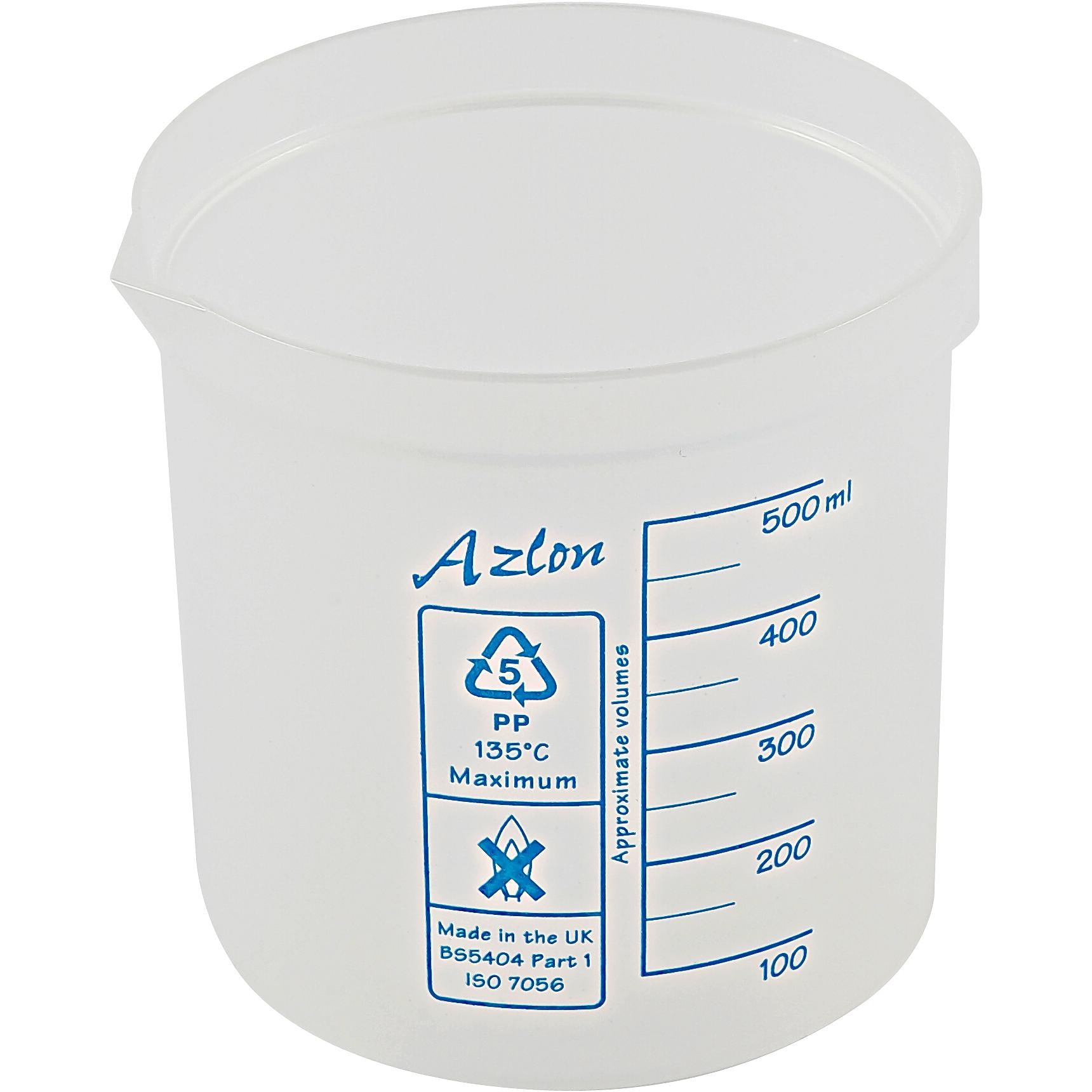 Azlon Square Ratio Beakers, PP/PMP