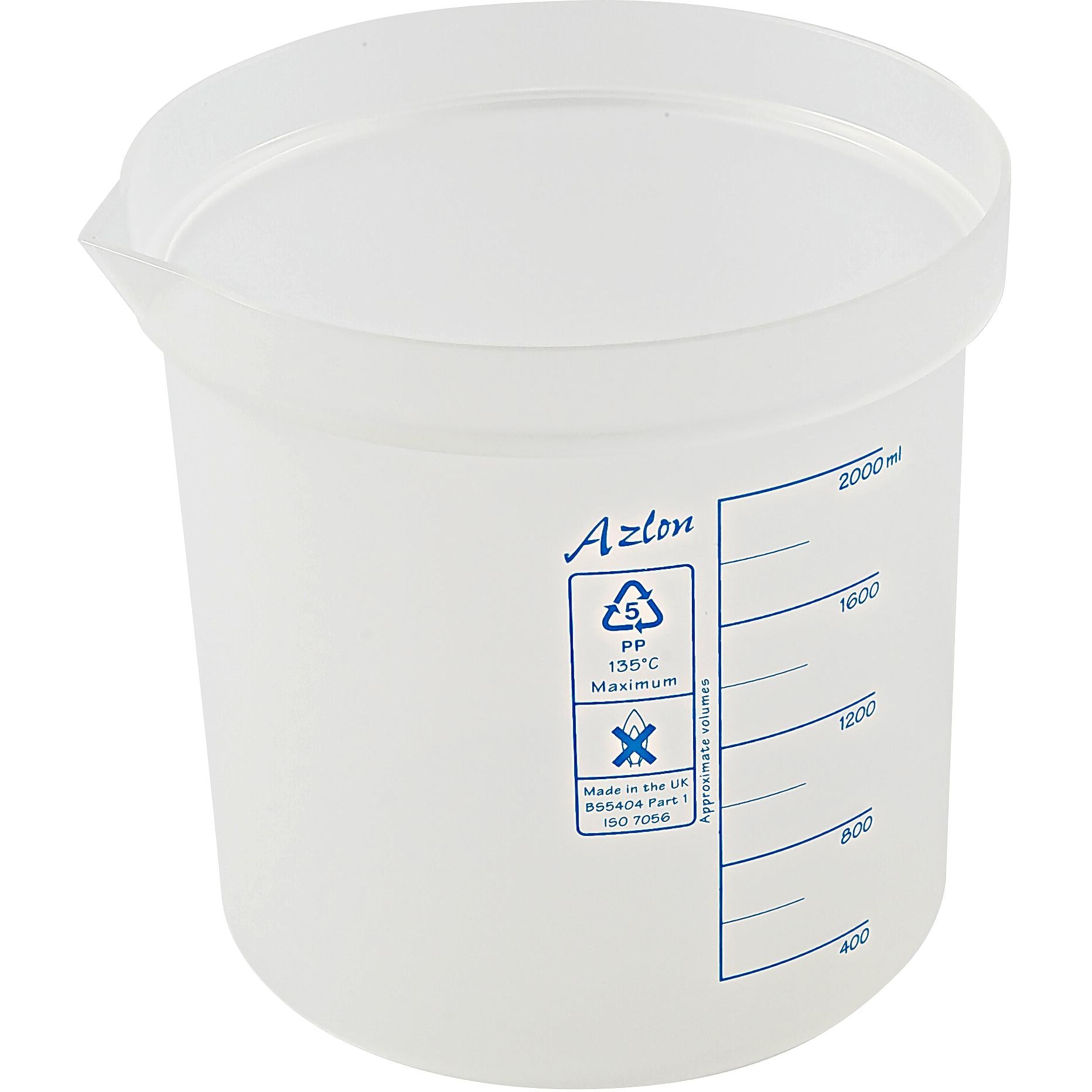 Azlon Square Ratio Beakers, PP/PMP