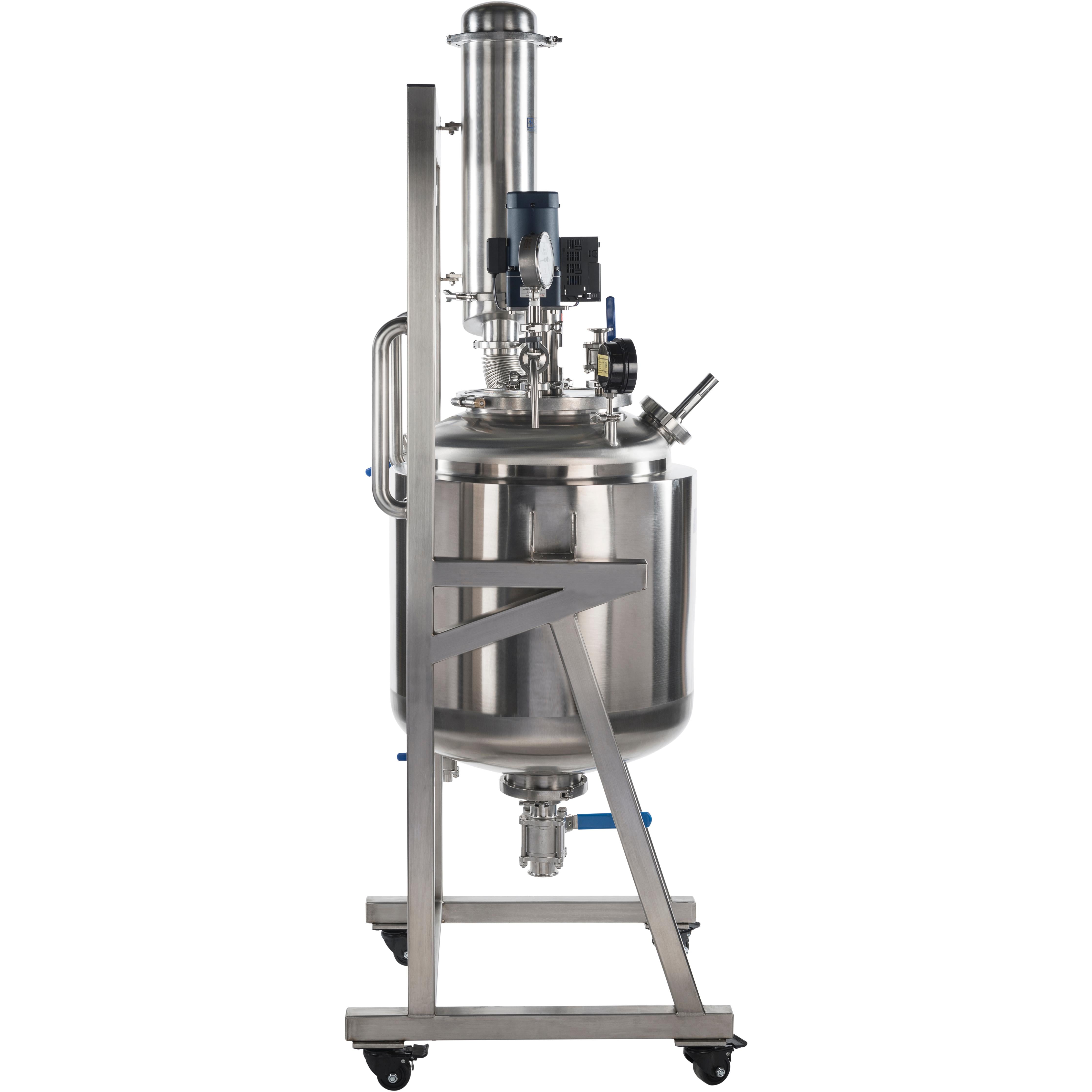 Ai 50L Dual-Jacketed, 316L-Grade Stainless Steel Reactor