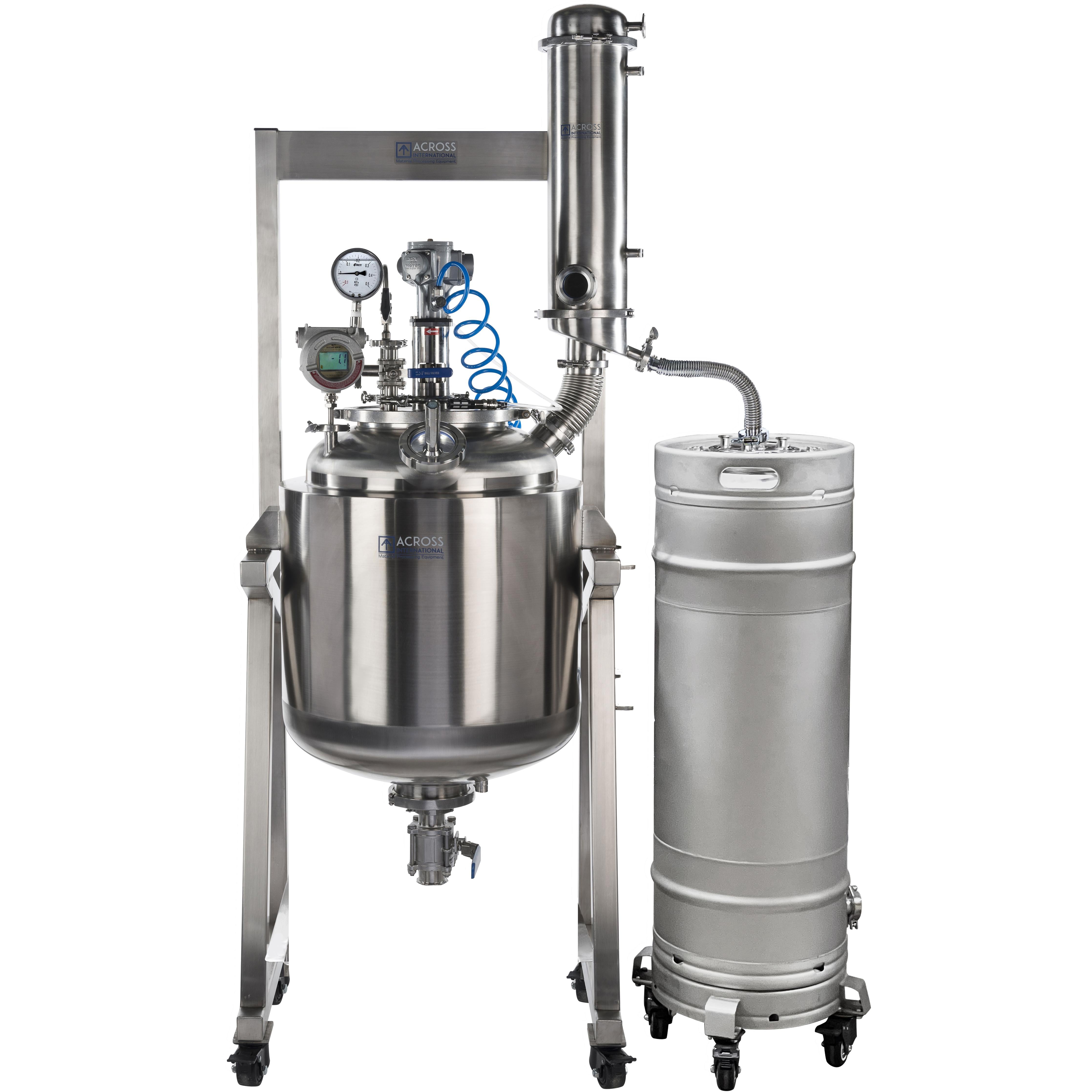 Ai 100L Dual-Jacketed, 316L-Grade Stainless Steel Reactor